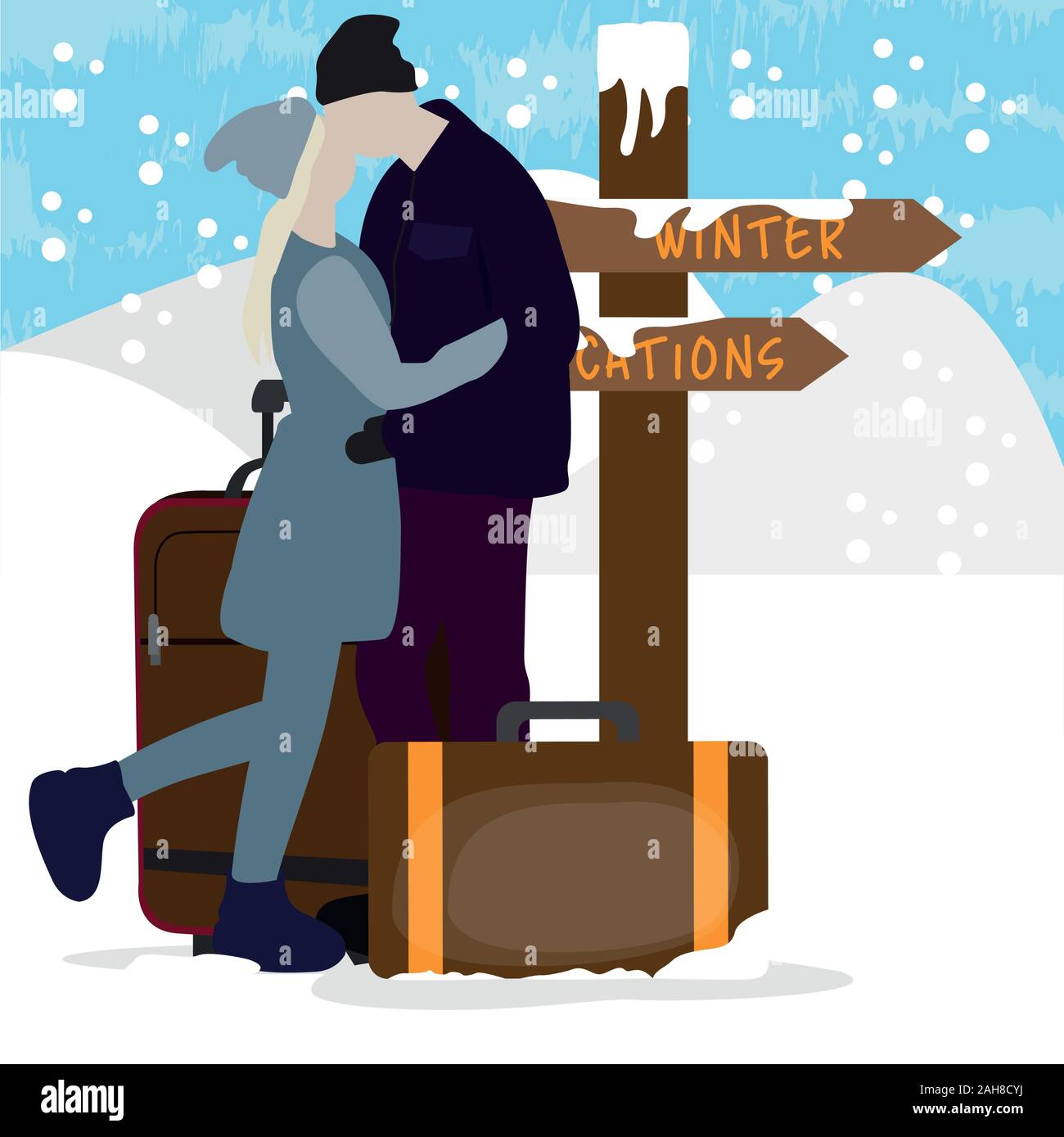 Winter vacation poster Stock Vector Image & Art - Alamy