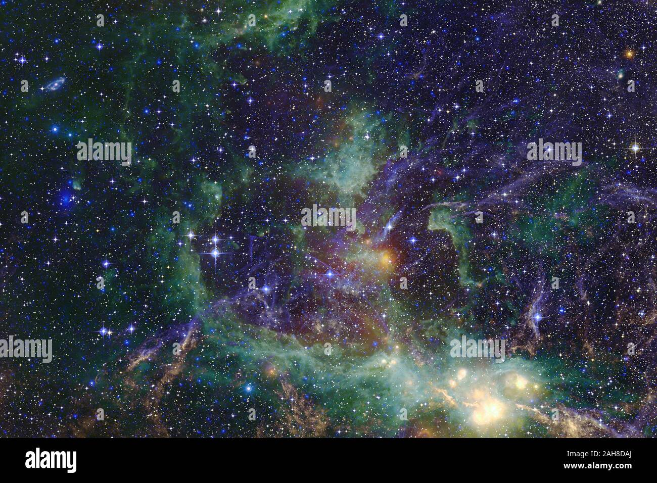 Cluster of stars in deep space. Milky way galaxy. Elements of this ...