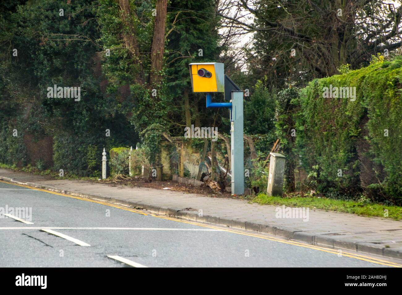 A typical speed trap within the UK on one of it's major roads Stock ...
