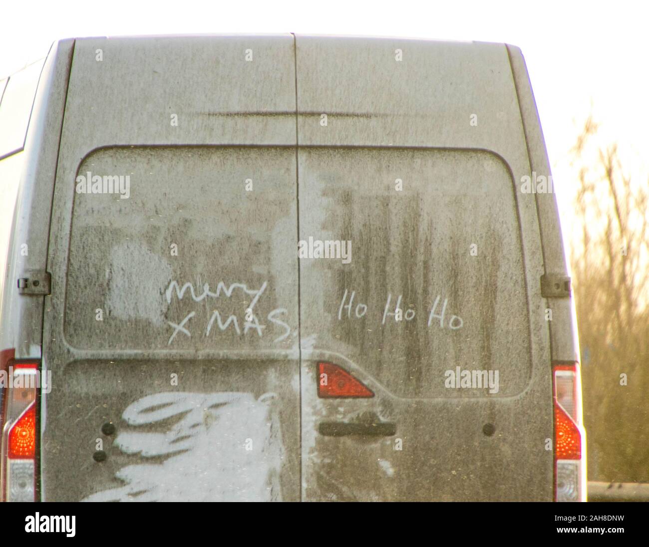 White van back doors hi-res stock photography and images - Alamy
