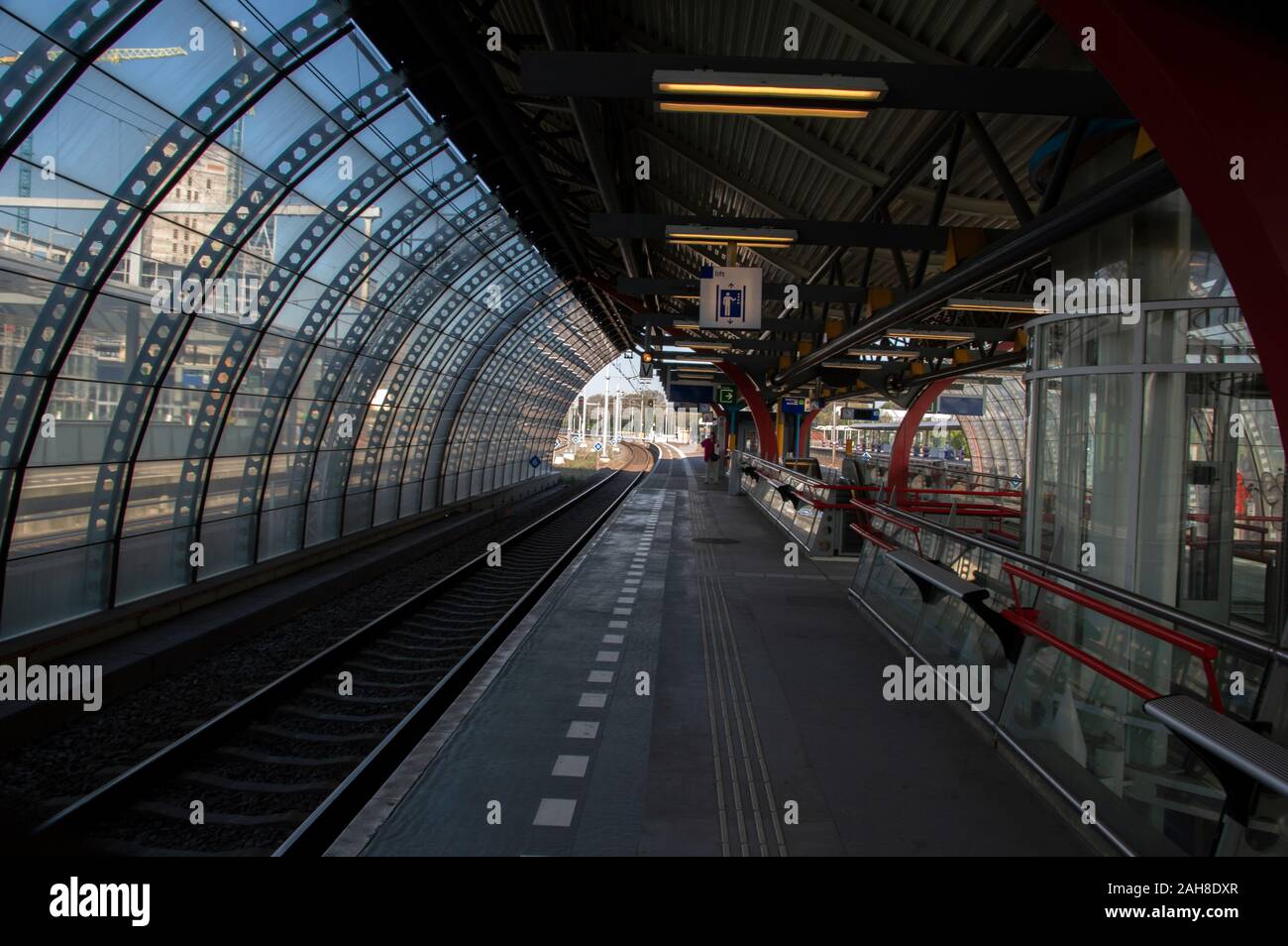 Train Platform At Station Rai Amsterdam The Netherlands 2019 Stock ...