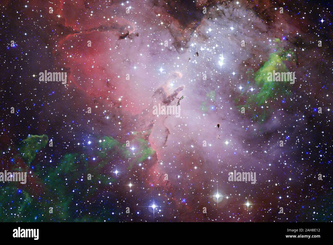 Beauty of endless cosmos. Science fiction wallpaper. Elements of this ...