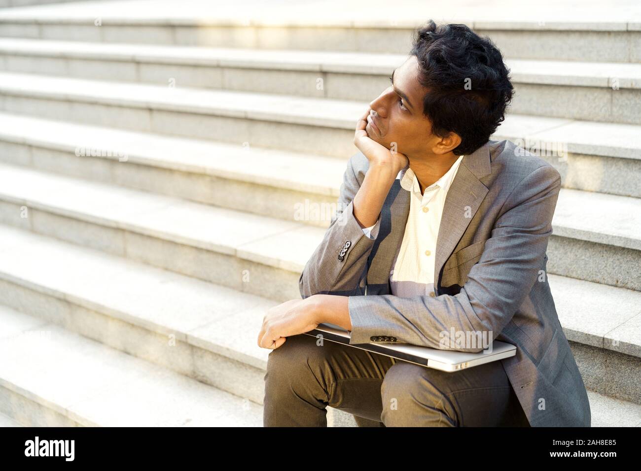 Smart Indian Man In Suit