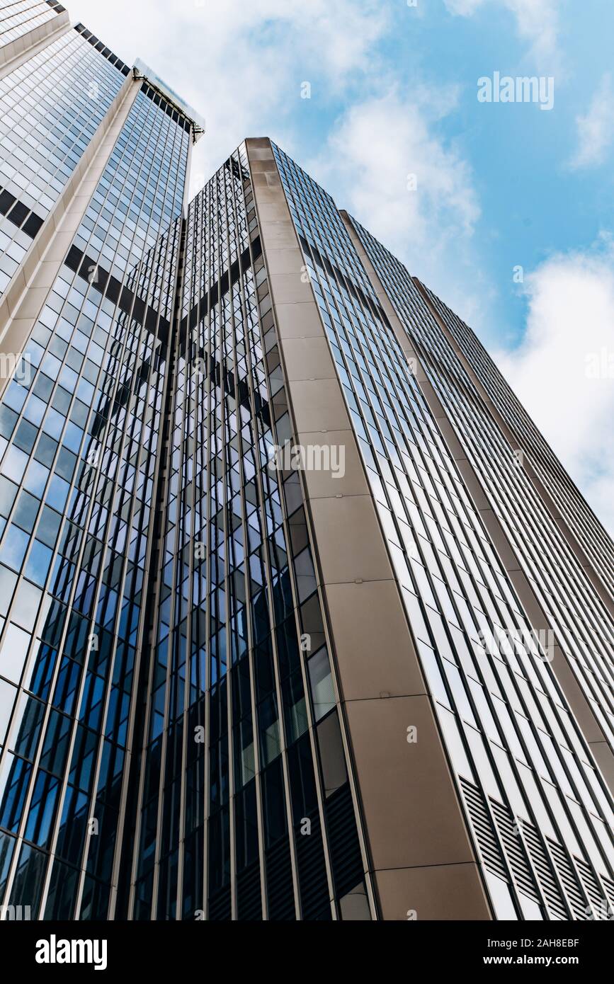 Modern beautiful skyscrapers on a beautiful sky background Stock Photo ...