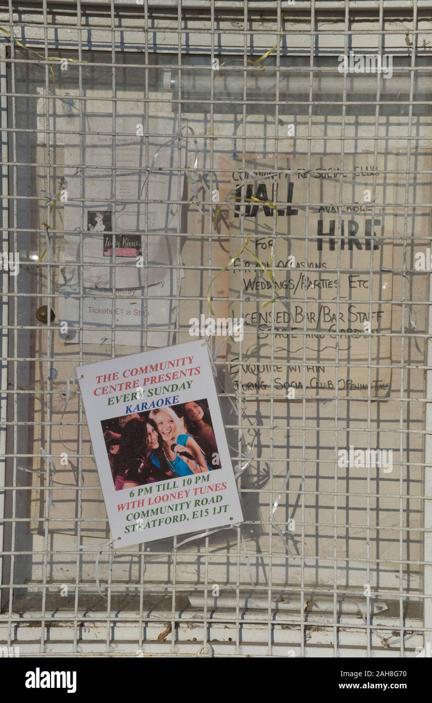 Run-down community centre in Canning Town,London,England,UK Stock Photo ...