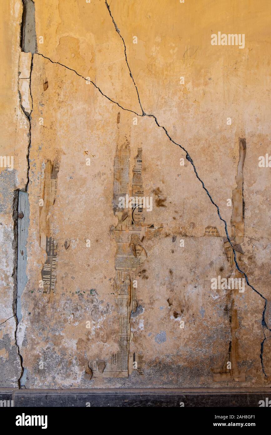 The old wooden walls of the buildings at the abandoned Humberstone ...