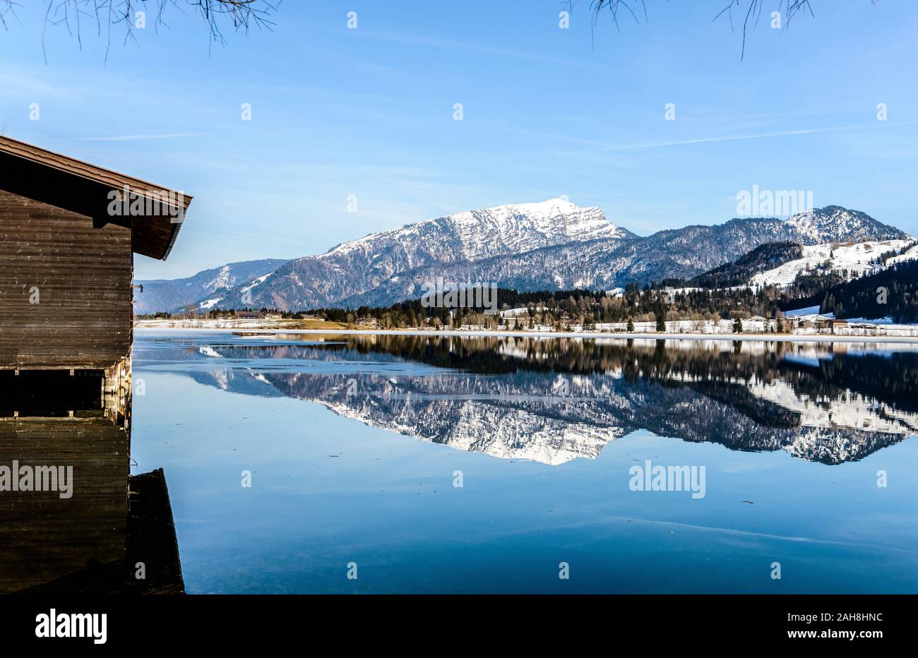 View to lake walchsee hi-res stock photography and images - Alamy