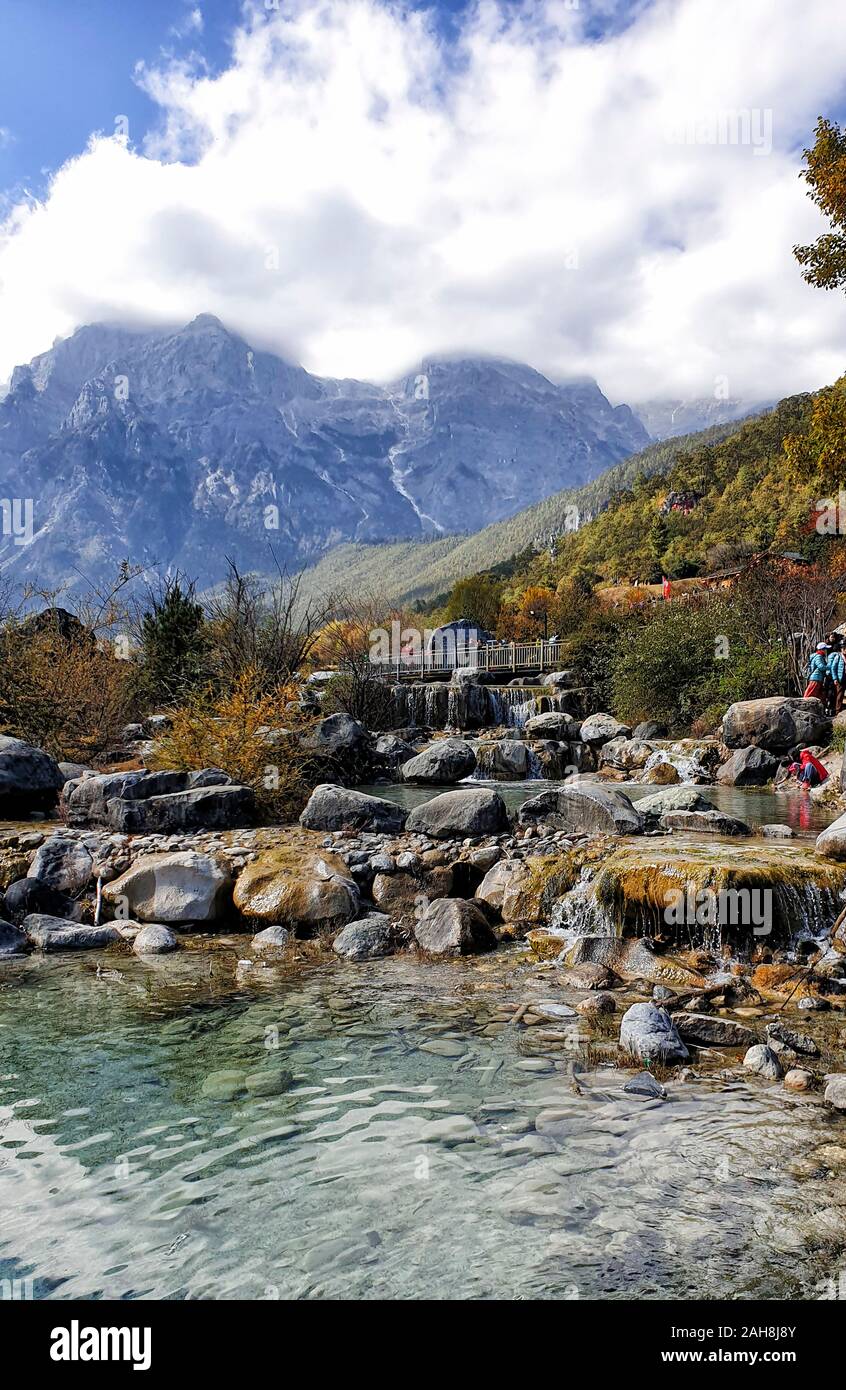 Blue Moon Valley at Jade Dragon Snow Mountain, Yunnan Province, China ...