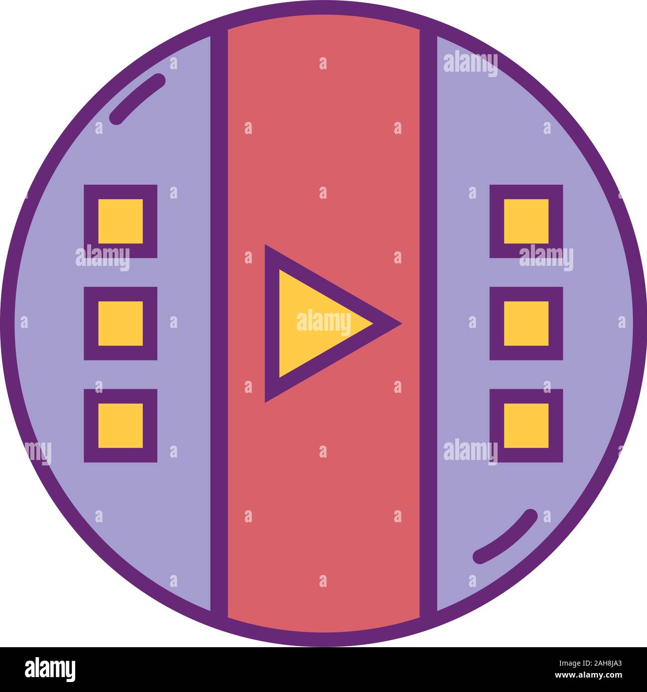 video player button strategy digital marketing vector illustration ...