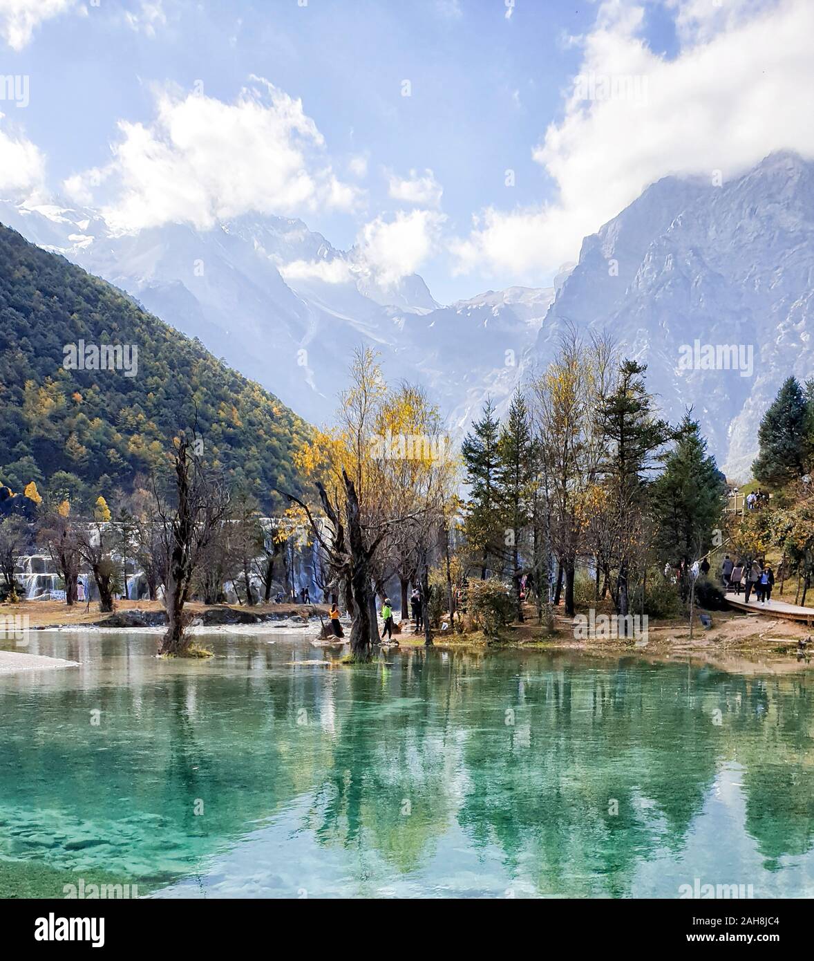 Blue Moon Valley at Jade Dragon Snow Mountain, Yunnan Province, China ...