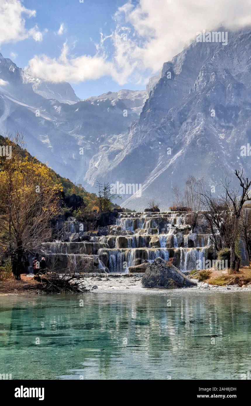 Blue Moon Valley at Jade Dragon Snow Mountain, Yunnan Province, China ...