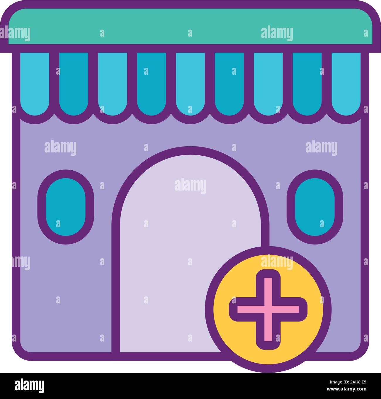 store market strategy digital marketing vector illustration Stock ...