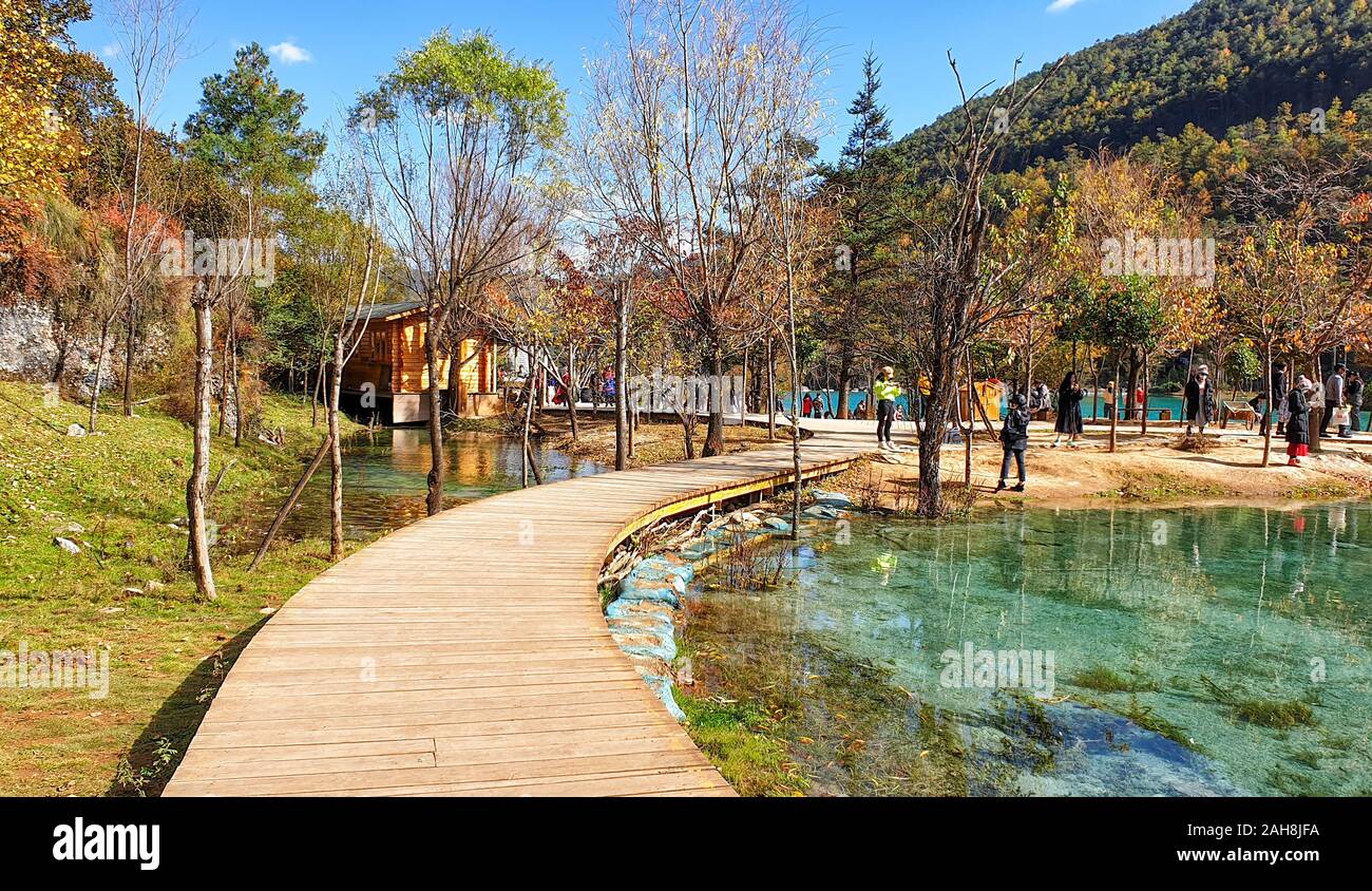 Blue Moon Valley at Jade Dragon Snow Mountain, Yunnan Province, China ...