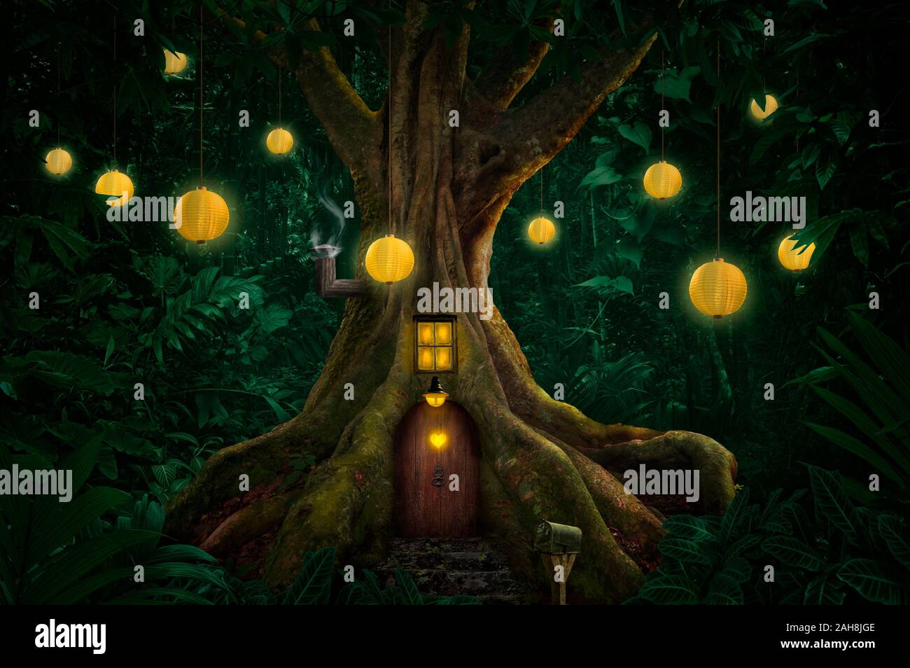 Fantasy forest hobbit hi-res stock photography and images - Alamy