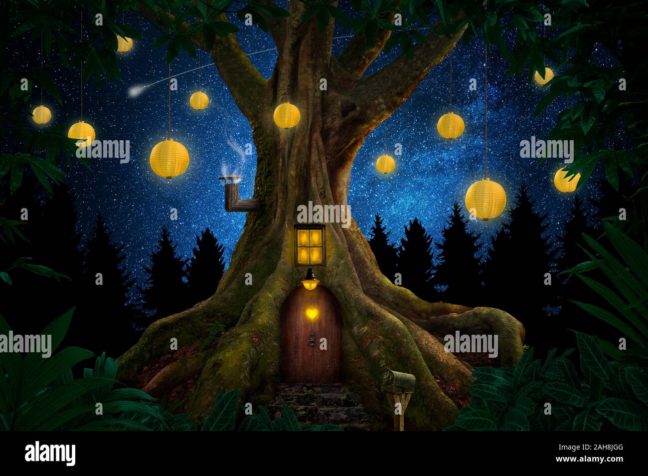 Fantasy forest hobbit hi-res stock photography and images - Alamy