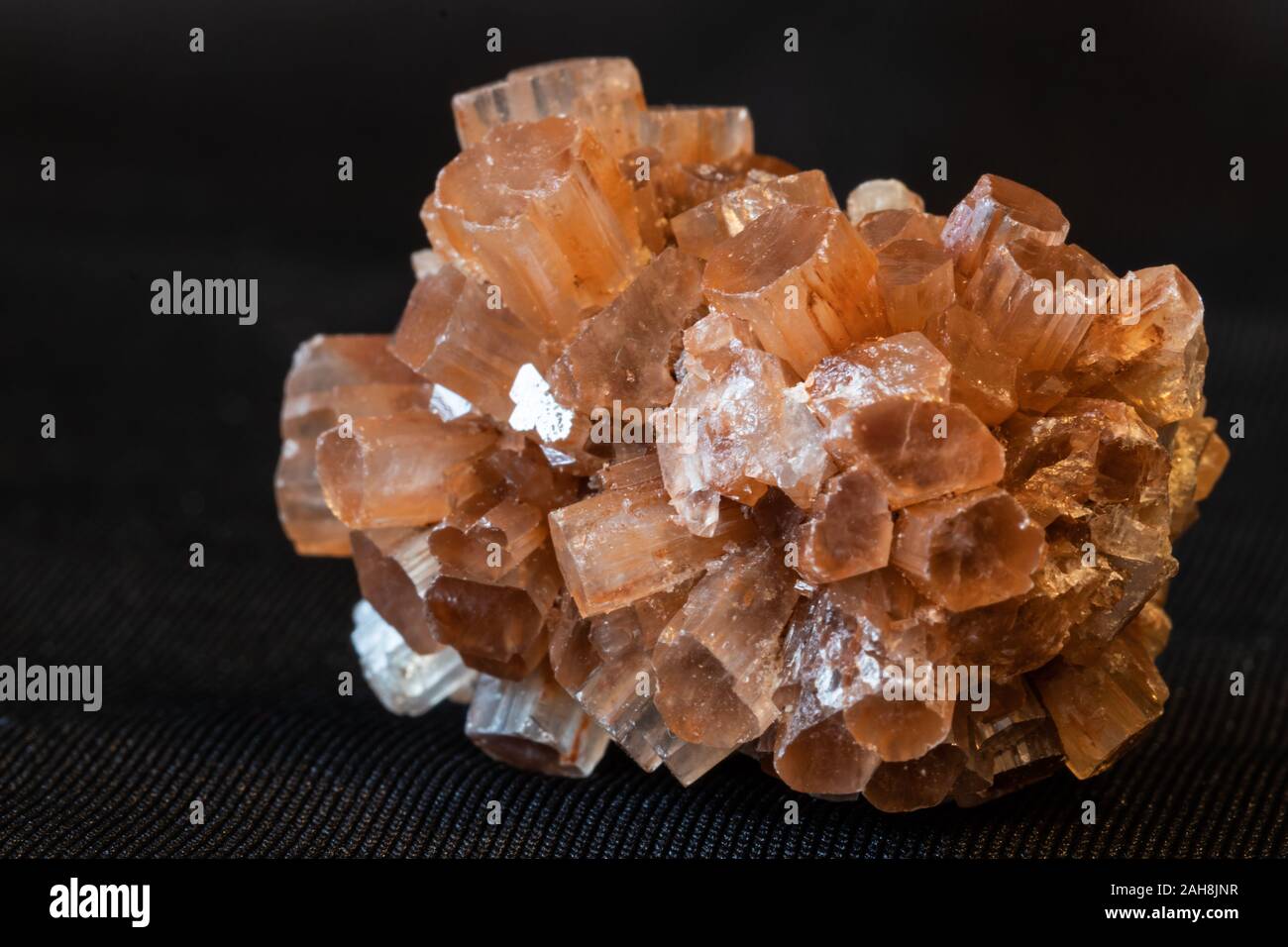 Macro view over brown Aragonite Star Clusters Stock Photo - Alamy
