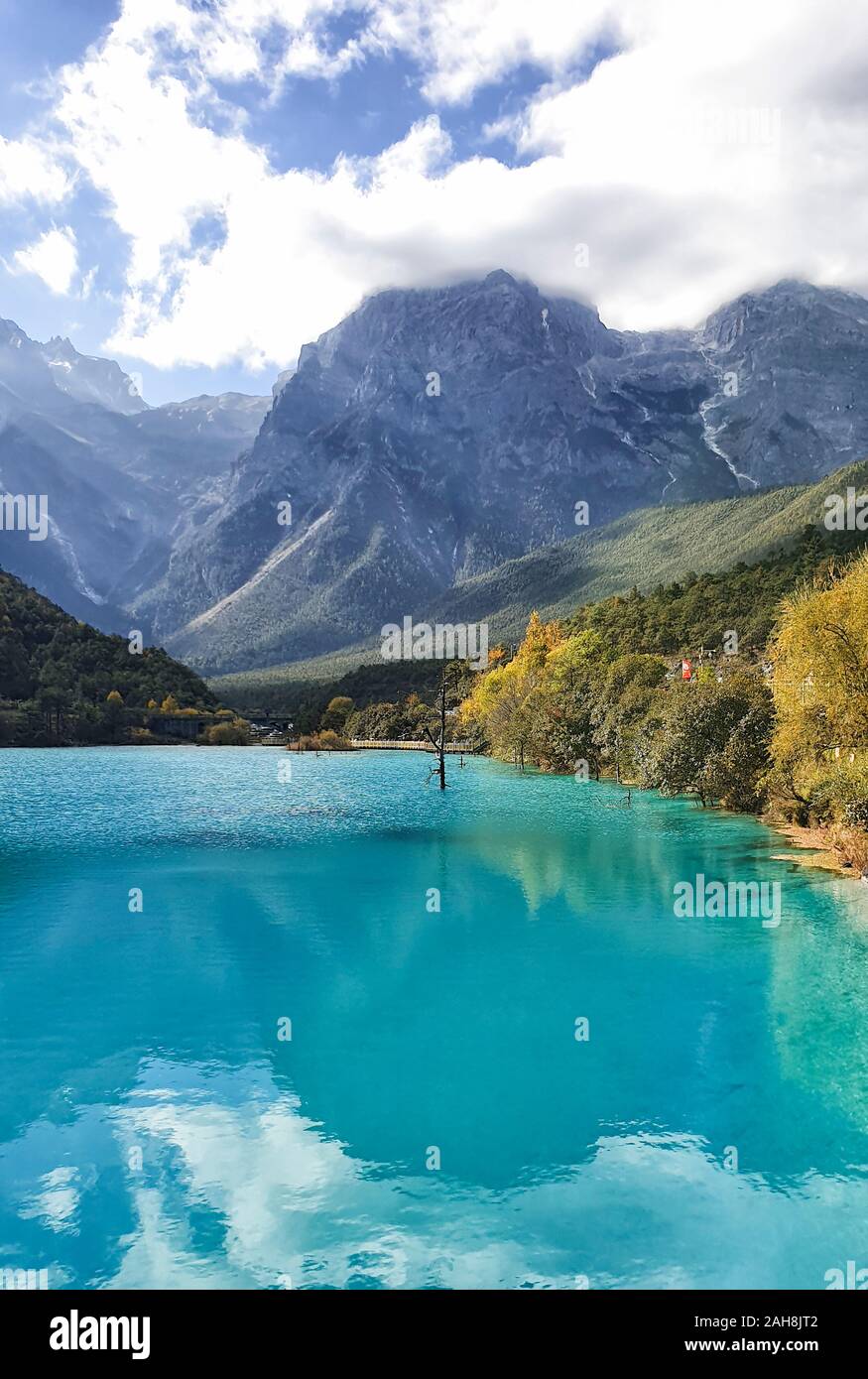 Blue Moon Valley at Jade Dragon Snow Mountain, Yunnan Province, China ...