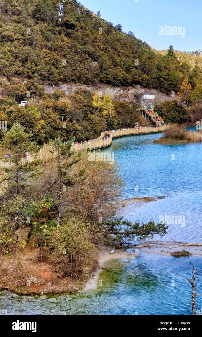 Blue Moon Valley at Jade Dragon Snow Mountain, Yunnan Province, China ...