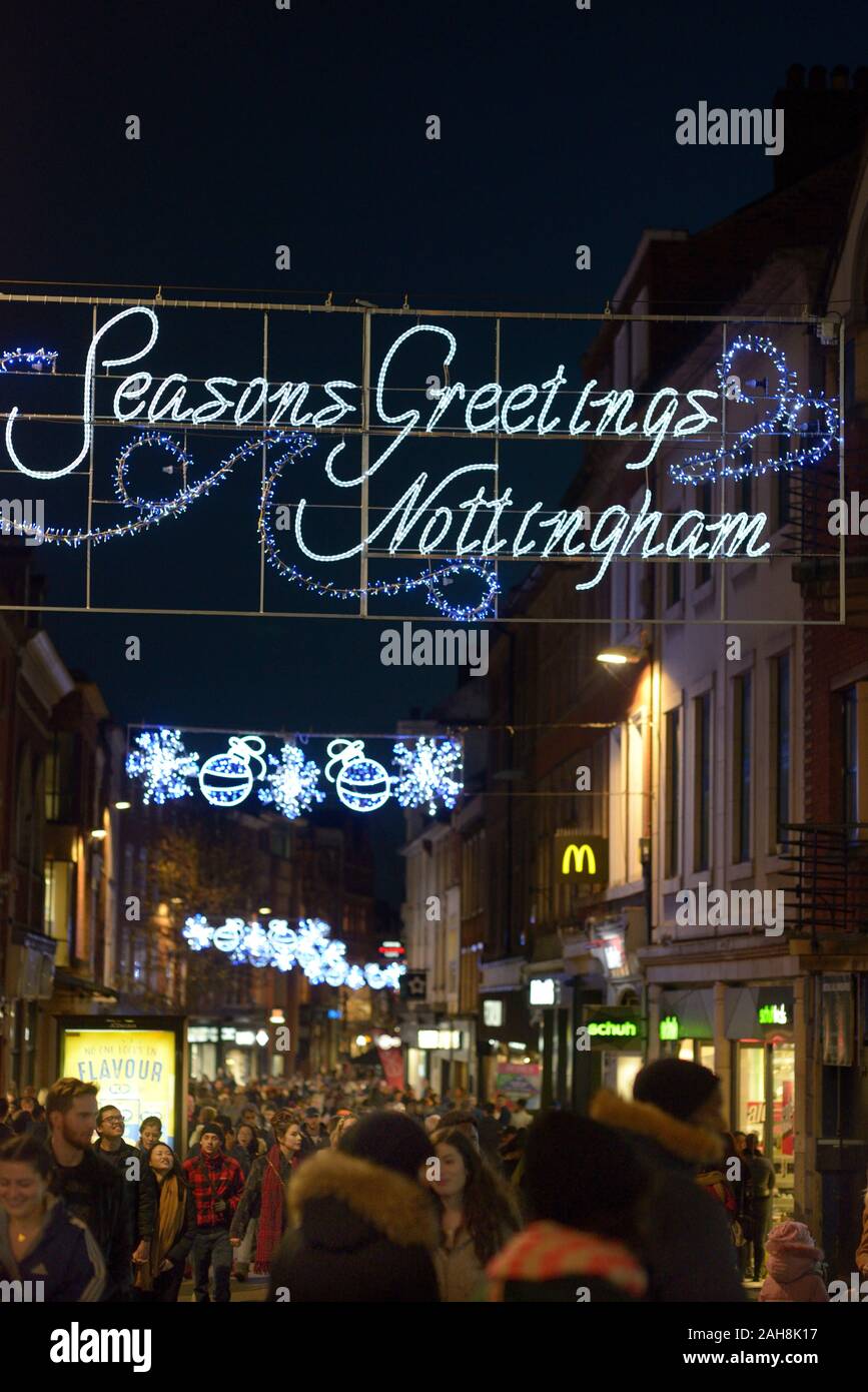 Christmas Lights In Nottingham