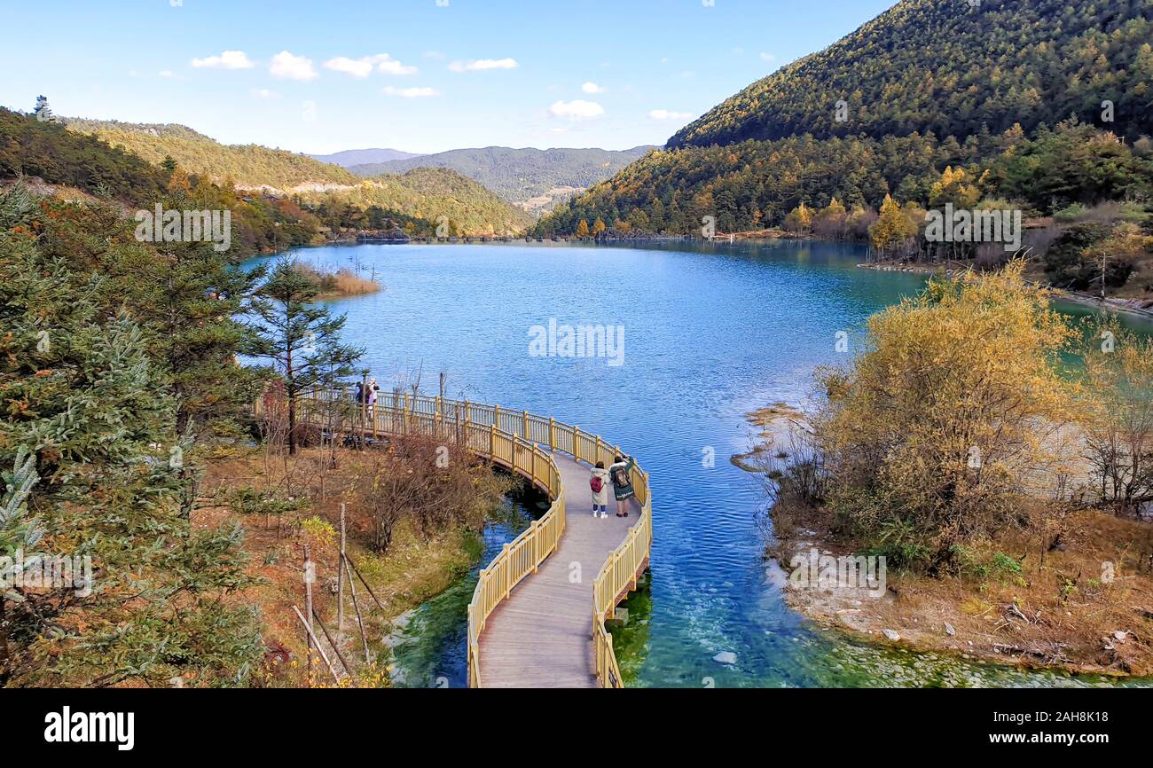 Blue Moon Valley at Jade Dragon Snow Mountain, Yunnan Province, China ...