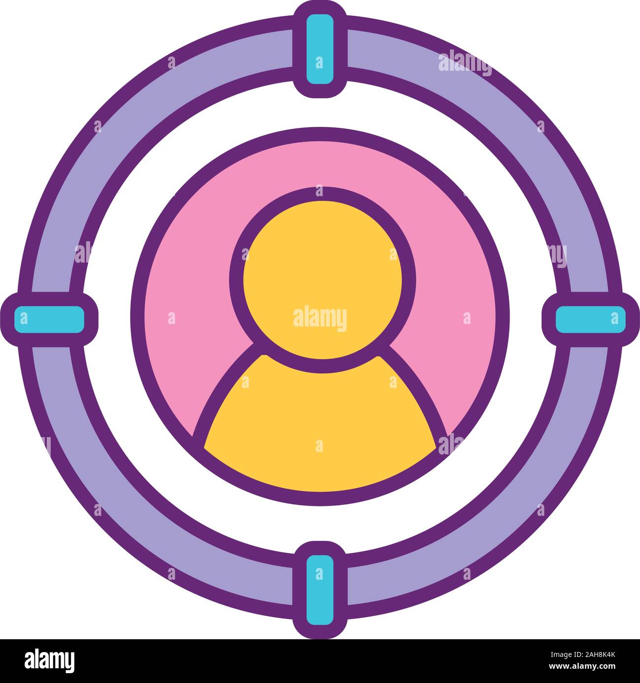 avatar social media strategy digital marketing vector illustration ...