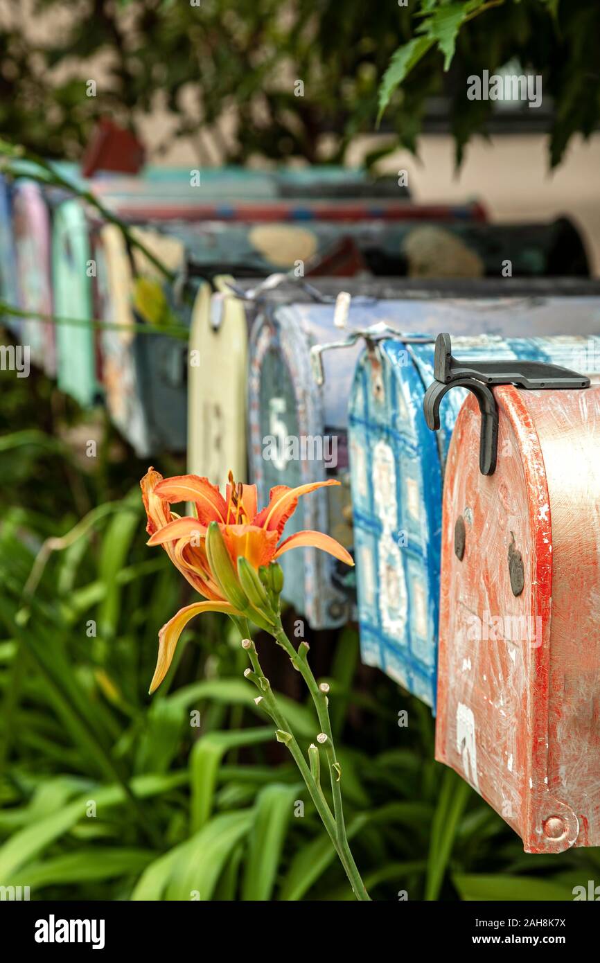 ^painted ^mailboxes hi-res stock photography and images - Alamy