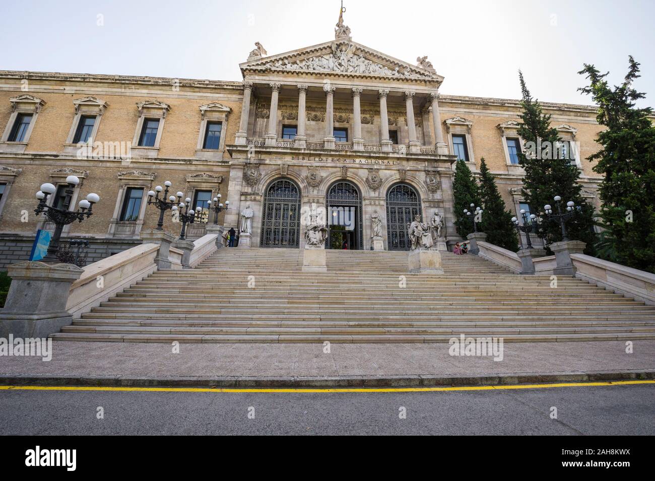 The National Library In Madrid, Spain Stock Photo - Alamy