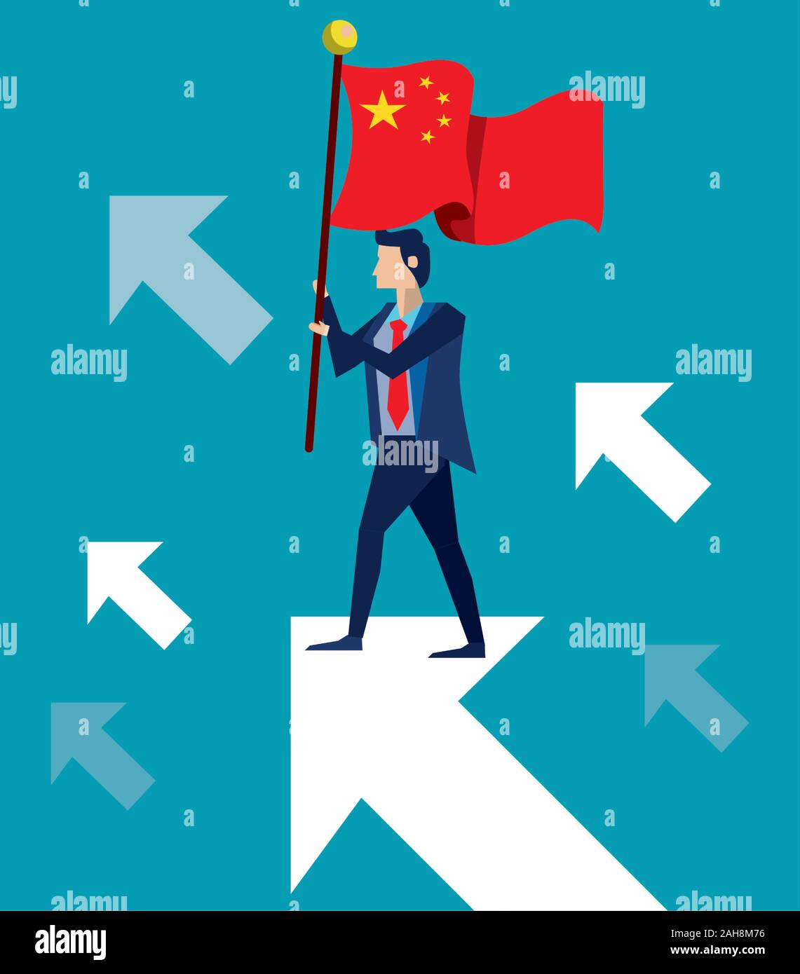 Old people working china Stock Vector Images - Alamy
