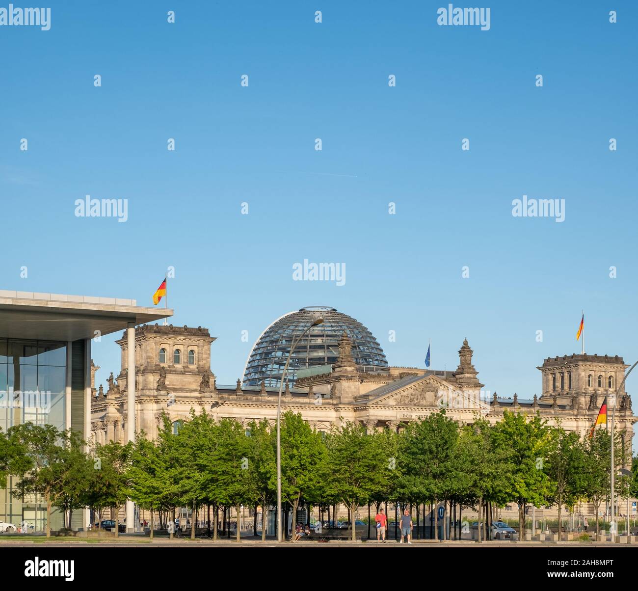 The Reichstag building housing the Bundestag German parliament ...