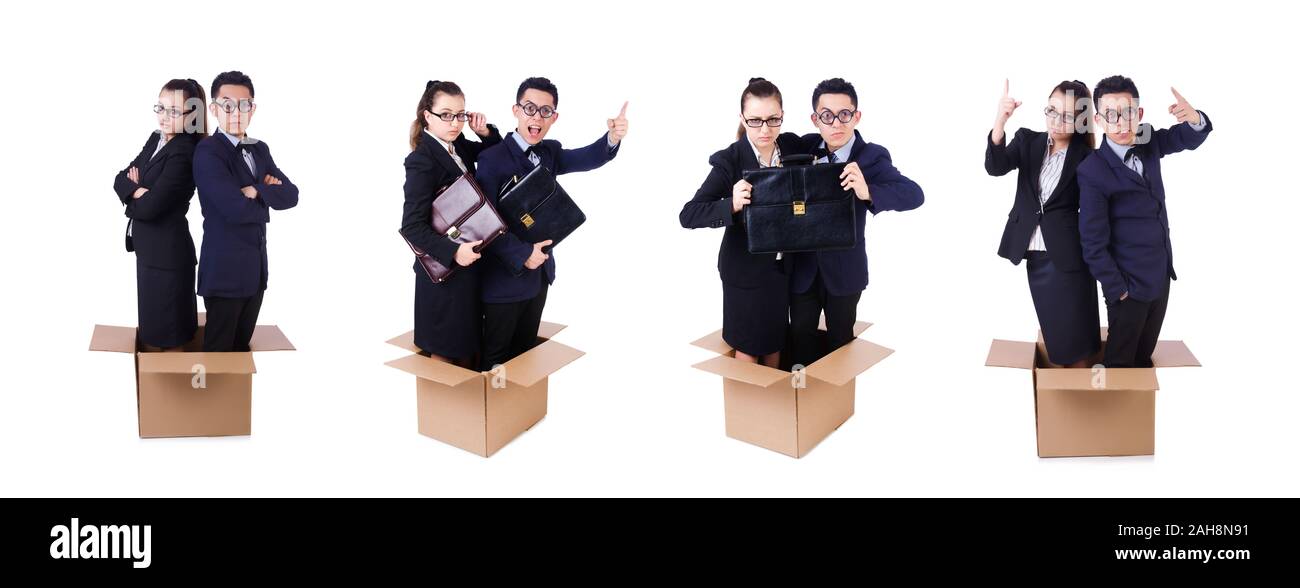The pair of young in the box Stock Photo - Alamy