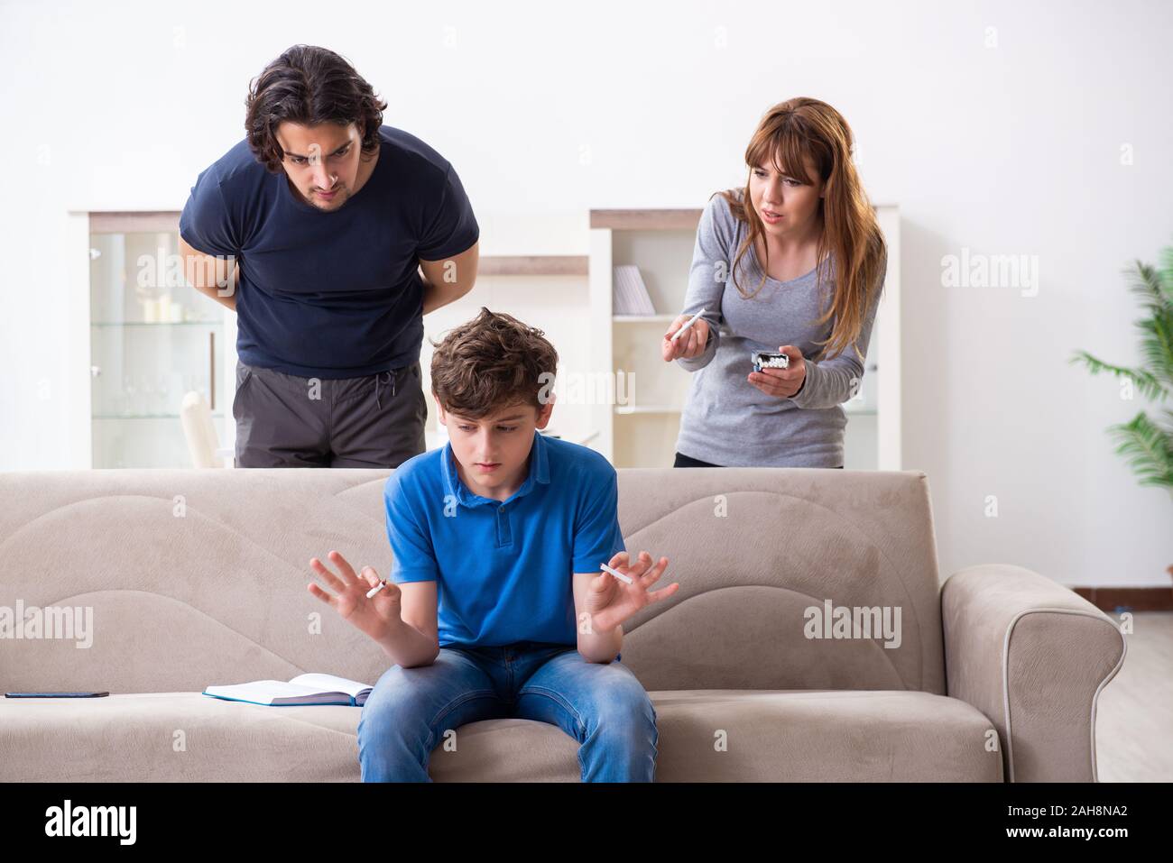 Parents Smoking Home High Resolution Stock Photography and Images - Alamy