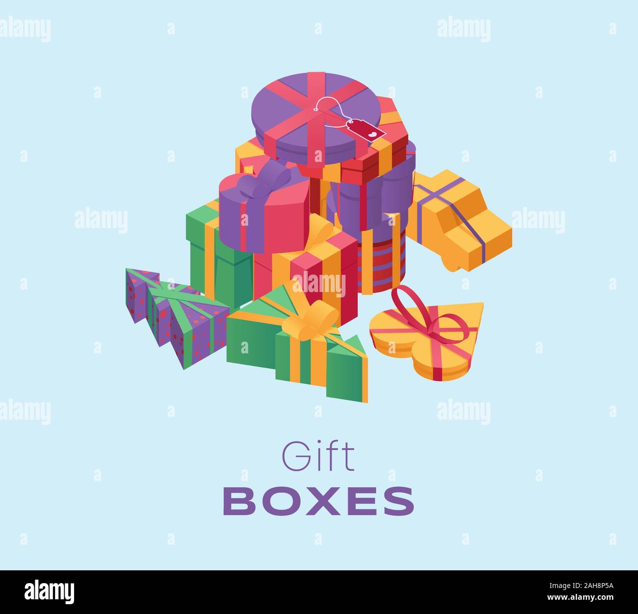 Wrapped christmas packages Stock Vector Images - Alamy