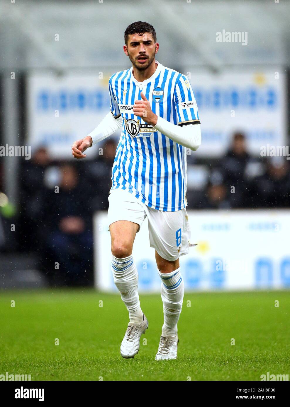 MILAN, ITALY - December 01, 2019: Mattia Valoti looks on during the ...