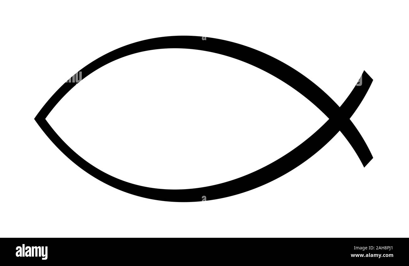 Ichthys symbol icon Stock Photo - Alamy