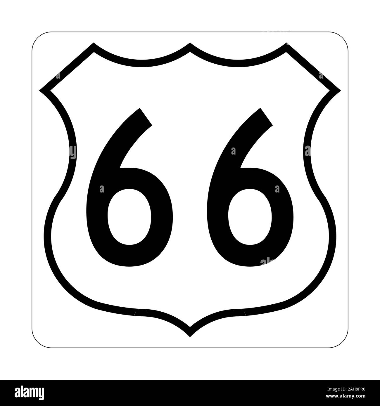 Route sixty six road Cut Out Stock Images & Pictures - Alamy