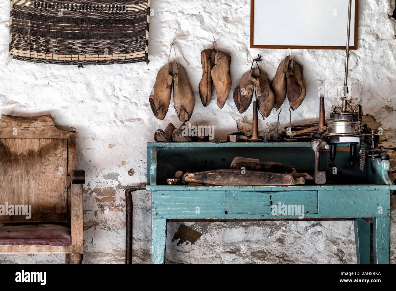Vintage shoe making tools hi-res stock photography and images - Alamy