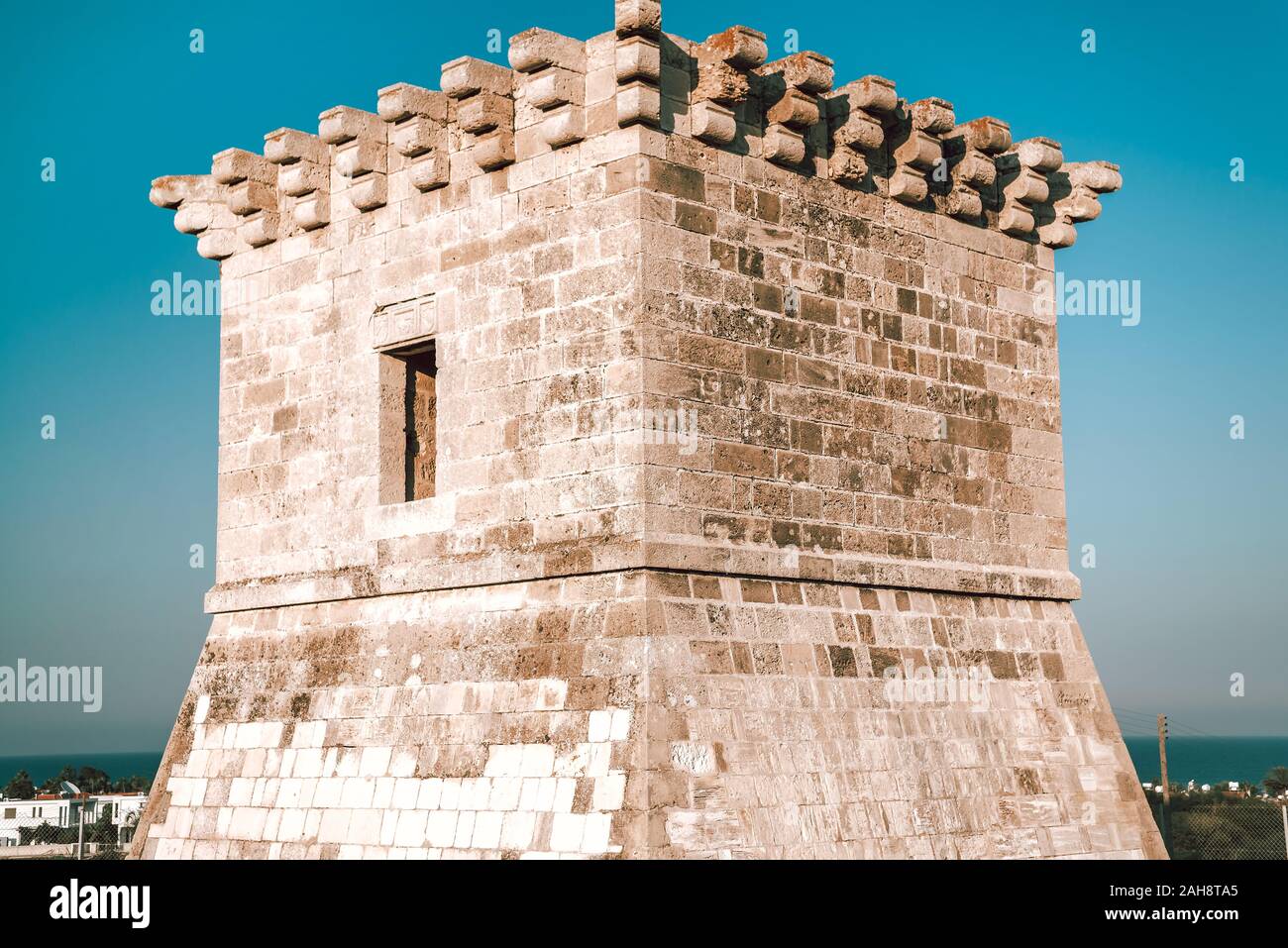 Tower of Regina (Pyrgos tis Rigenas), medieval Venetian watchtower in ...