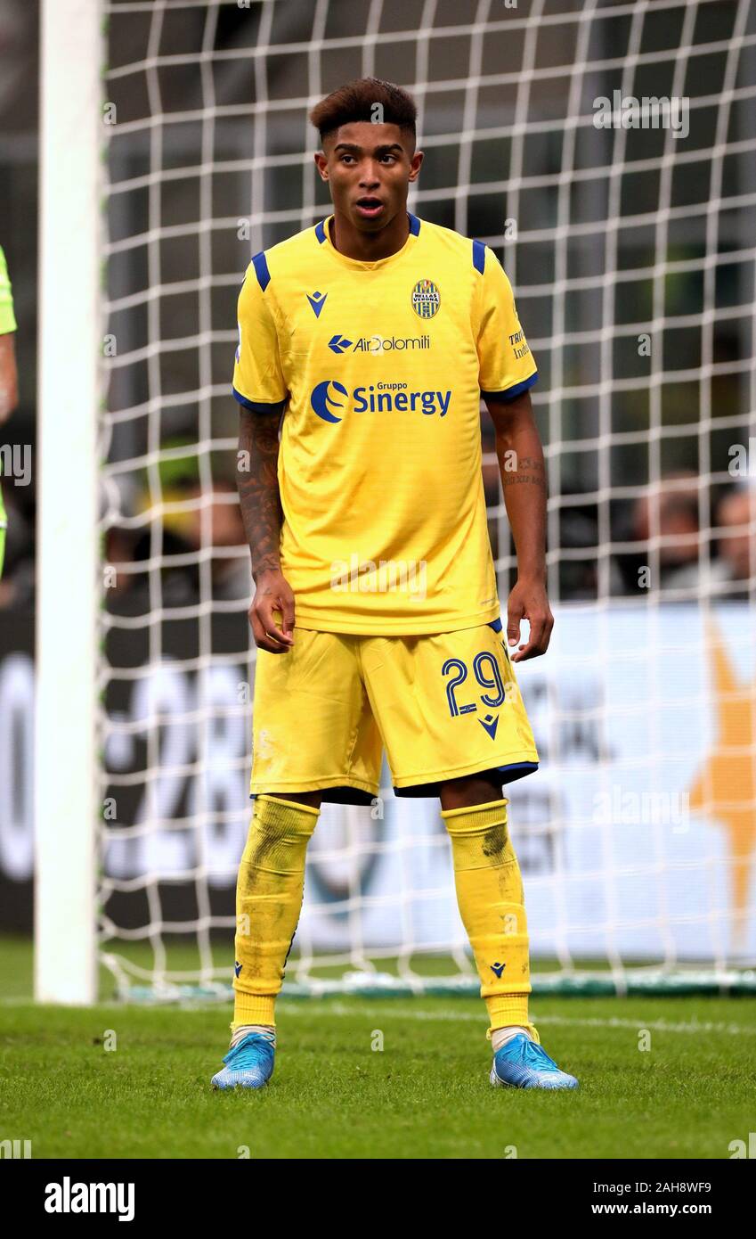 MILAN, ITALY - November 09, 2019: Eddie Salcedo looks on during the ...