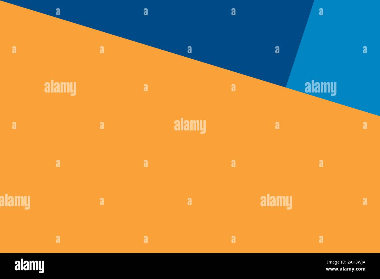 Three color background of trendy colors 2020. Orange and blue colors ...