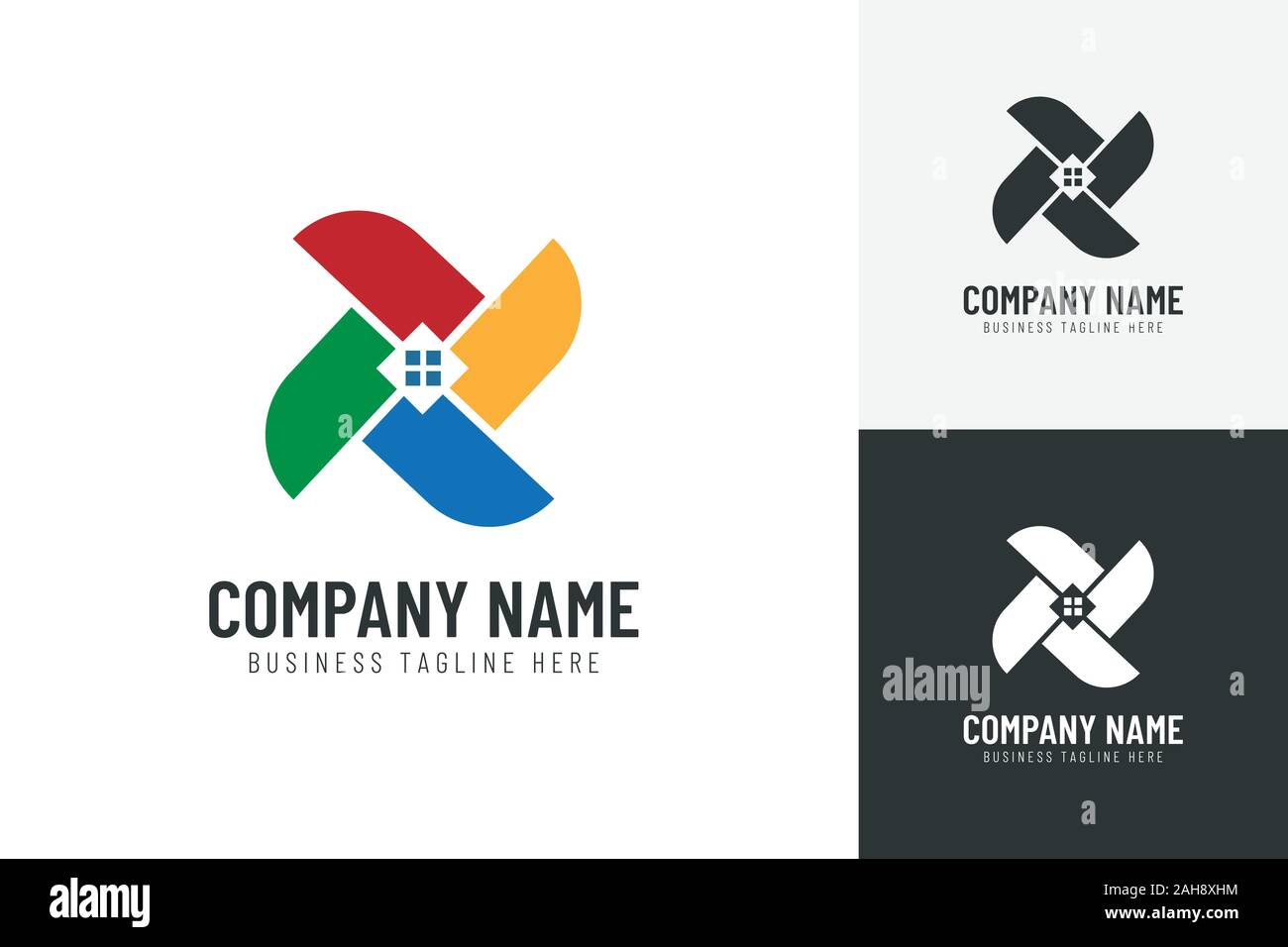 Home Real Estate Rental Company Sign Logo Stock Vector Image & Art - Alamy