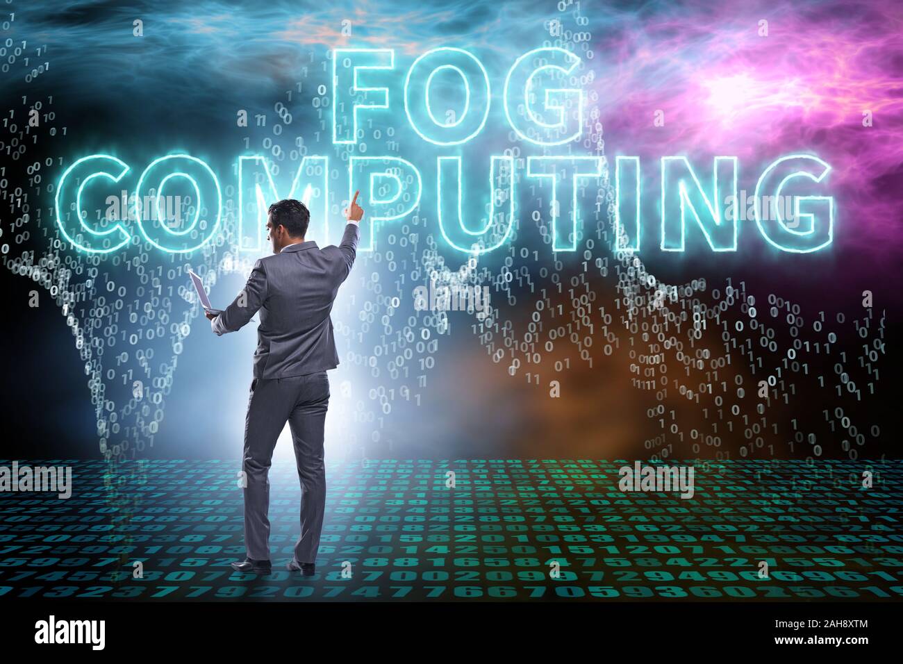 The concept of cloud edge and fog computing Stock Photo - Alamy