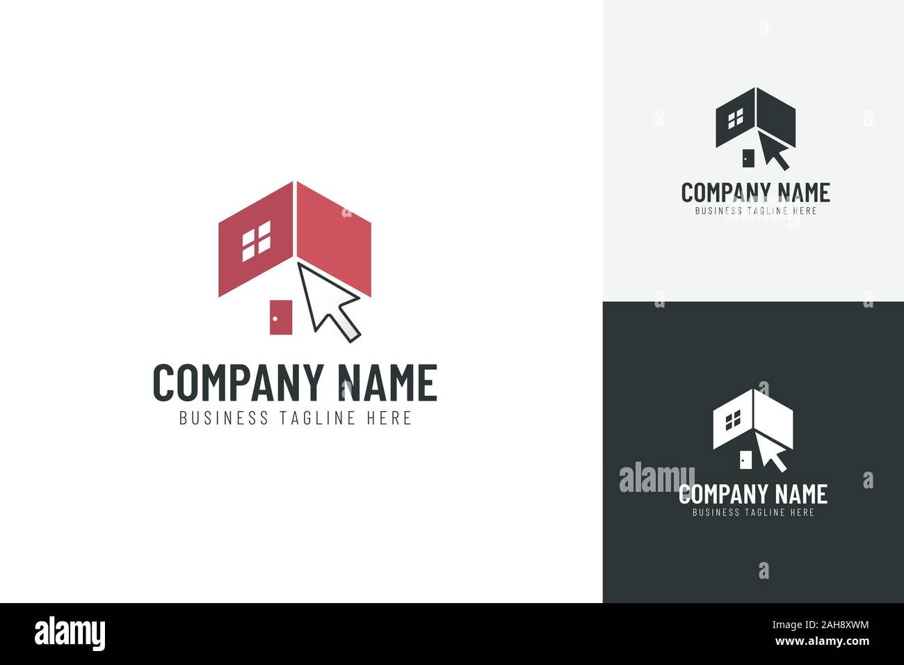 Home Real Estate Rental Company Sign Logo Stock Vector Image & Art - Alamy