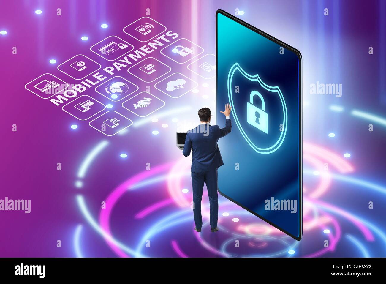 The concept of mobile payment with smartphone Stock Photo - Alamy