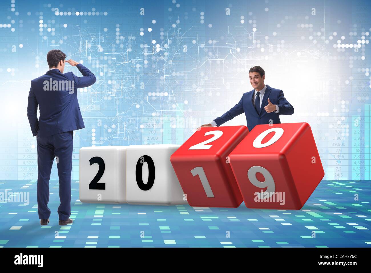 The concept of changing year from 2019 to 2020 Stock Photo - Alamy