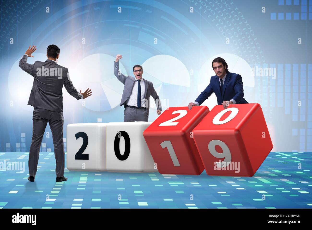 The concept of changing year from 2019 to 2020 Stock Photo - Alamy