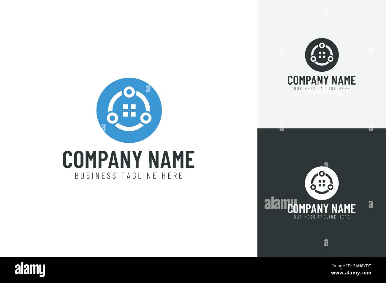 Home Real Estate Rental Company Sign Logo Stock Vector Image & Art - Alamy