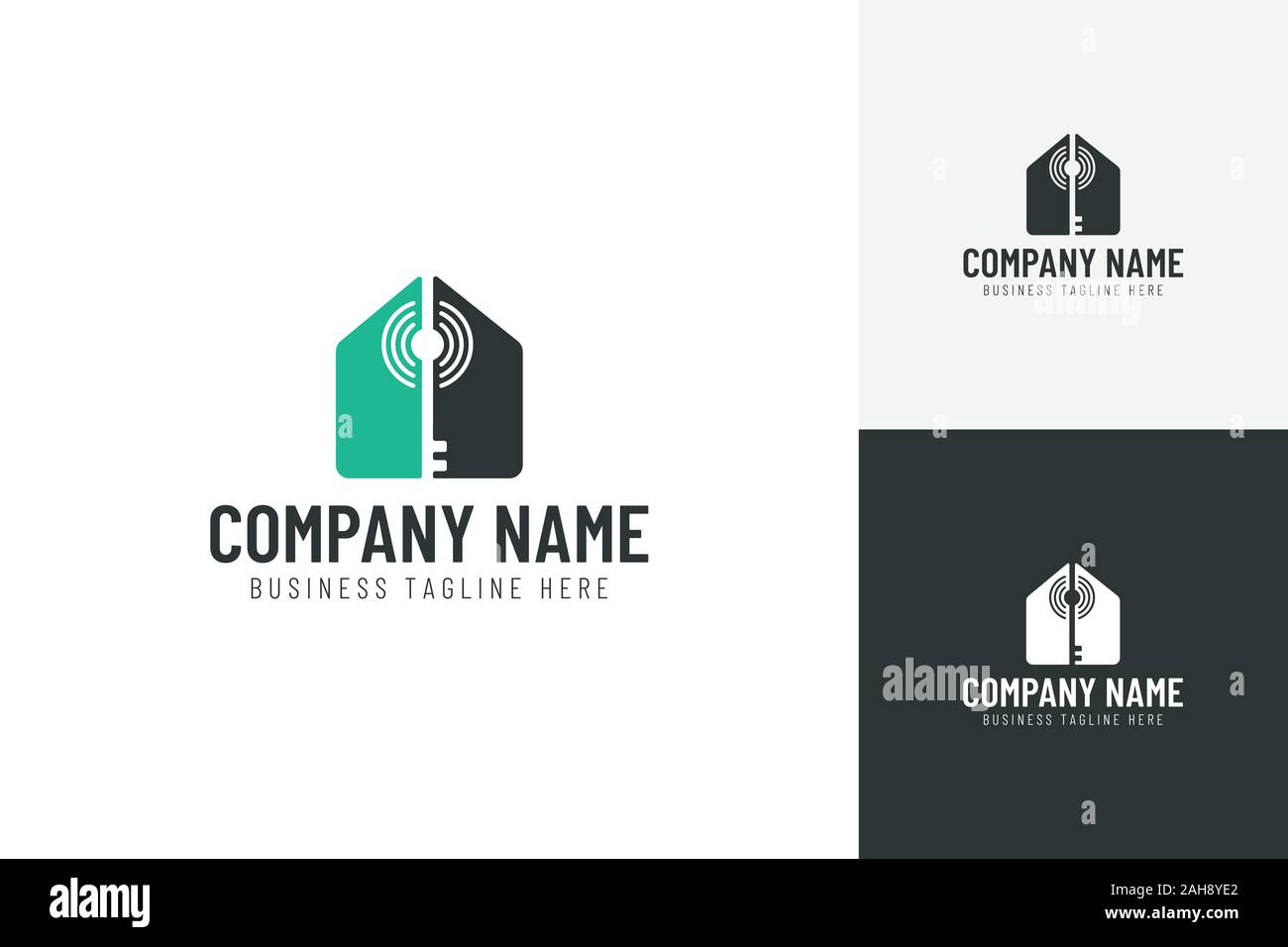 Home Real Estate Rental Company Sign Logo Stock Vector Image & Art - Alamy