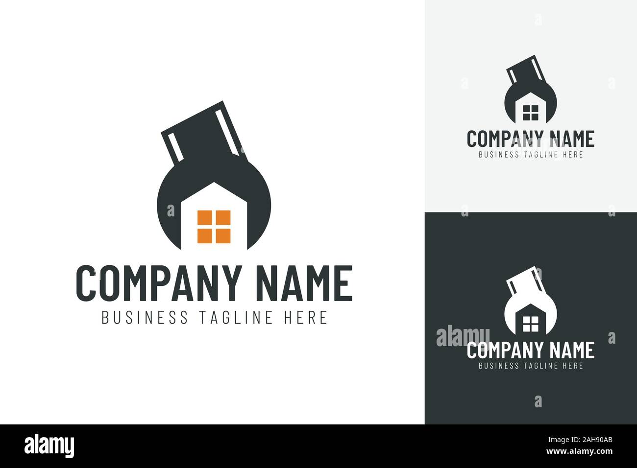 Home Real Estate Rental Company Sign Logo Stock Vector Image & Art - Alamy