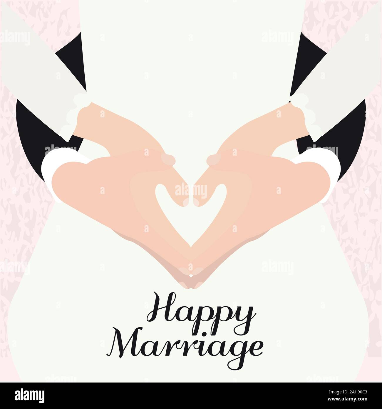 Happy marriage illustration Stock Vector Image & Art - Alamy