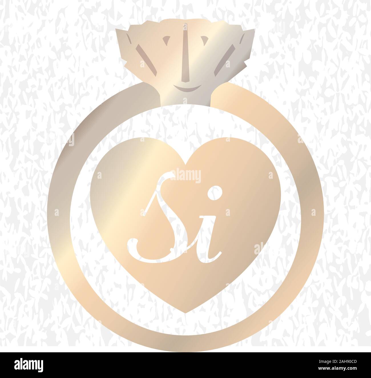 Female hand engagement ring Stock Vector Images - Alamy